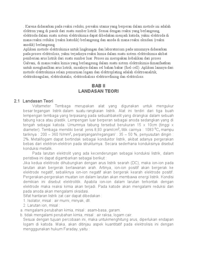 Voltameter Tembaga | PDF