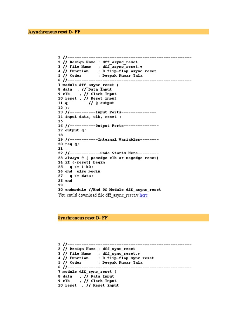 Verilog Examples | PDF | Parameter (Computer Programming) | Input/Output
