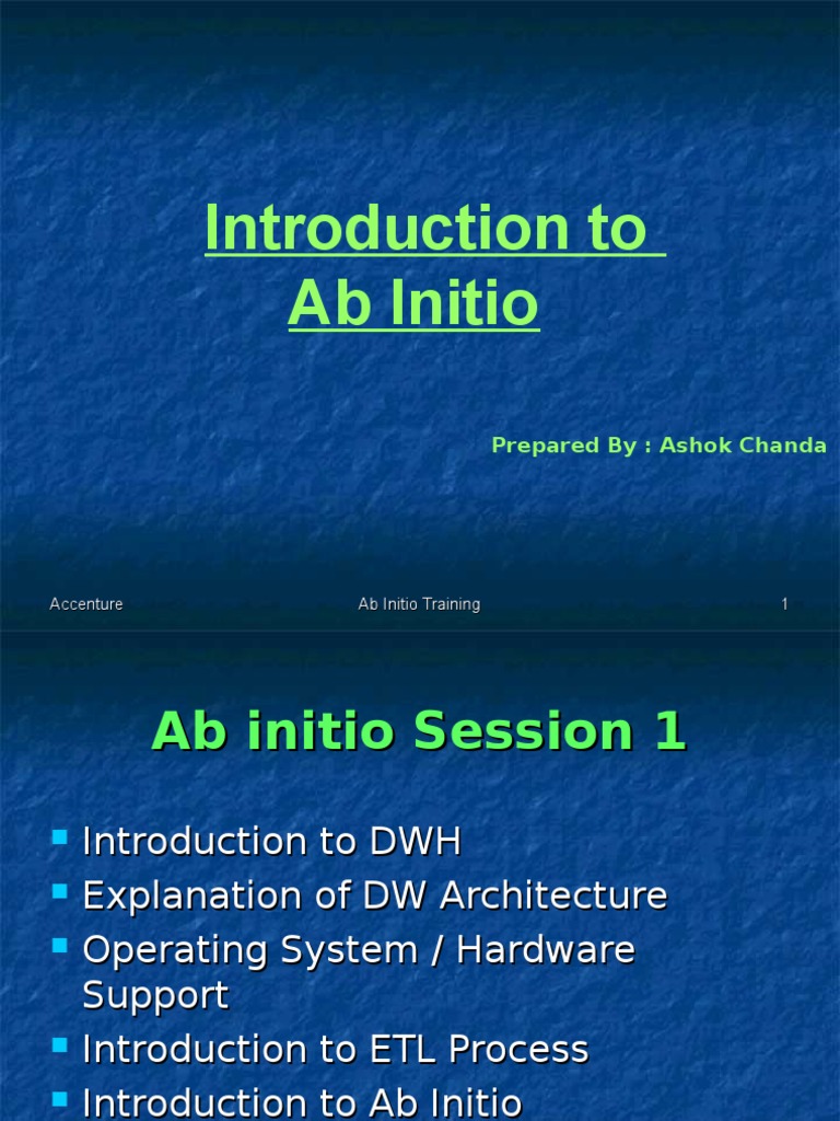 01 Data Warehoudingand Ab Initio Concepts Pdf 