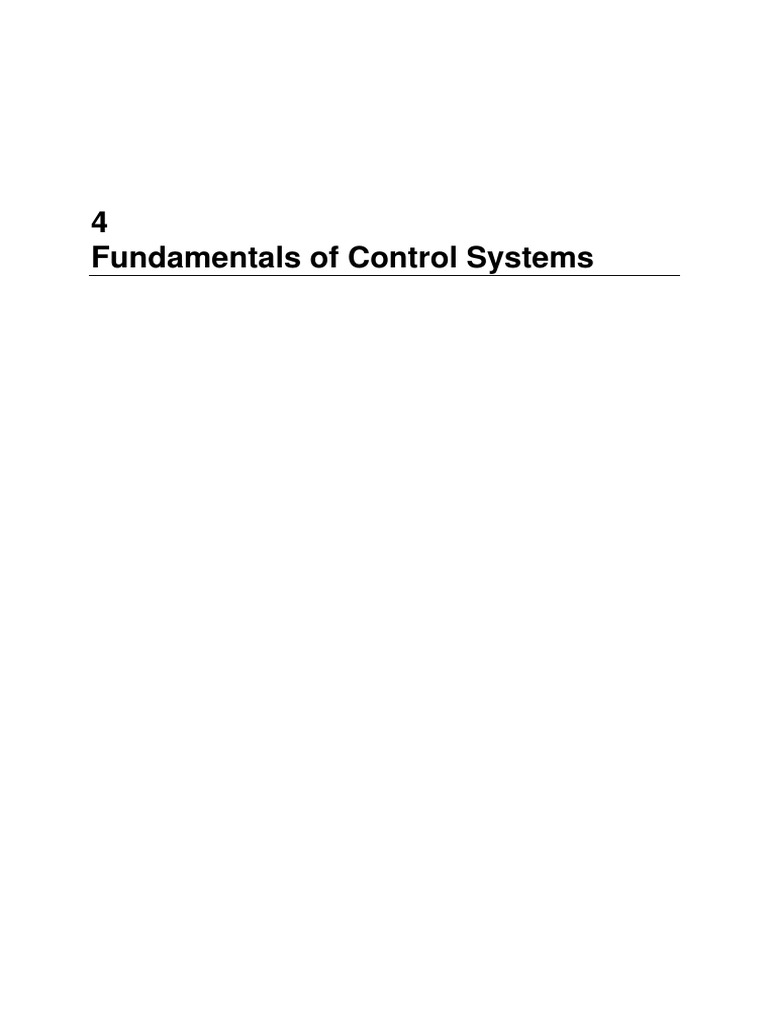 Fundamentals of Control Systems | PDF | Control Theory | Control System