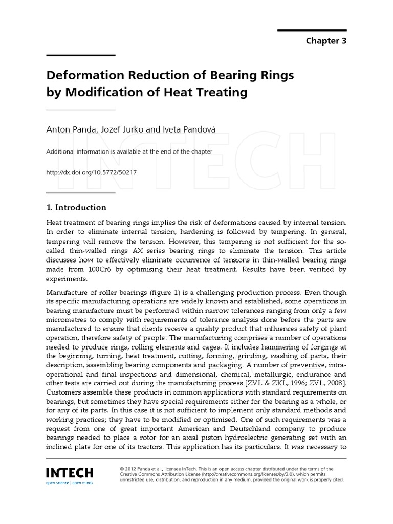 Ovality of Bearnings Rings PDF | PDF | Heat Treating | Bearing (Mechanical)