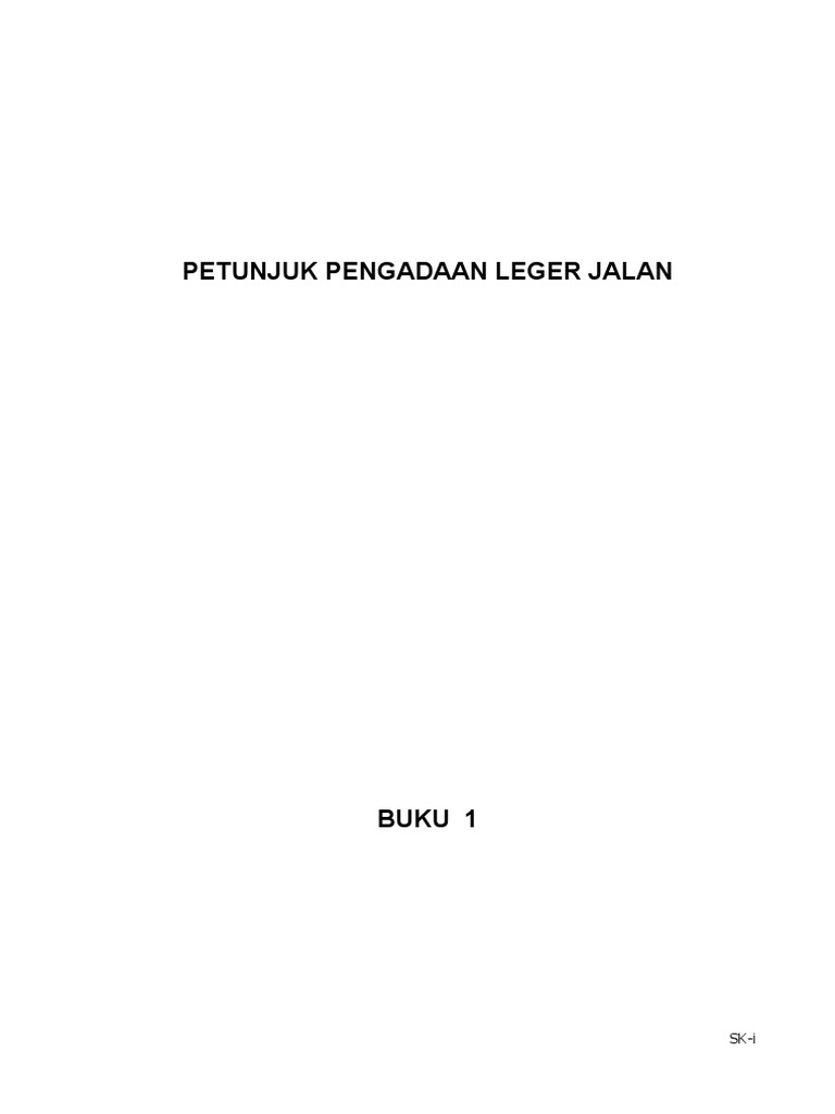 Reg-Pedoman Leger Jalan-212838 PDF | PDF