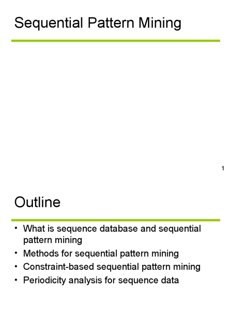 Mining Sequential Patterns Sequence Data Mining