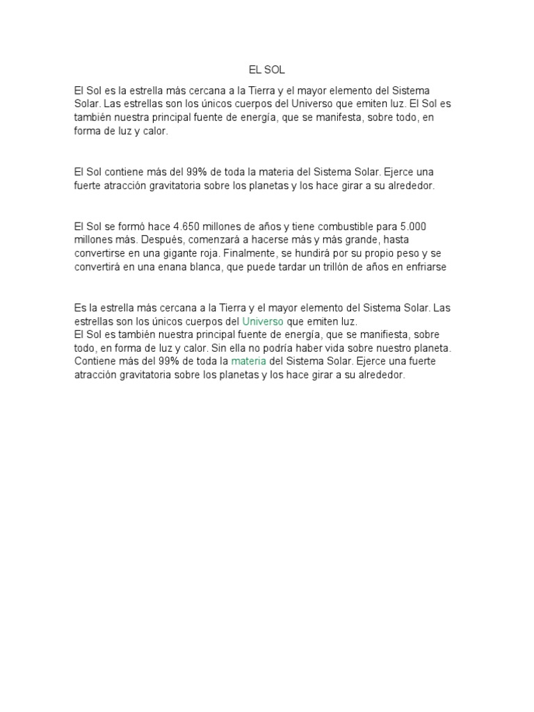 El Sol | PDF