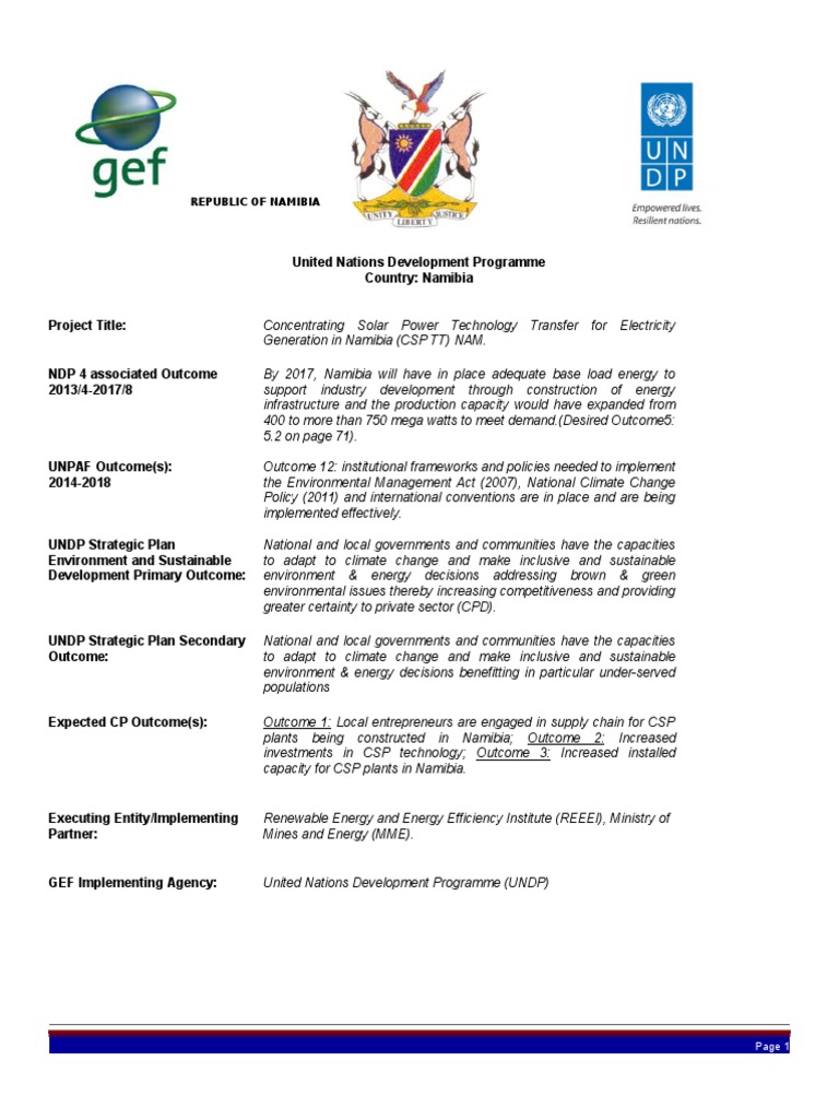 Project Document Concentrating Solar Power Generation by Irfan | PDF ...