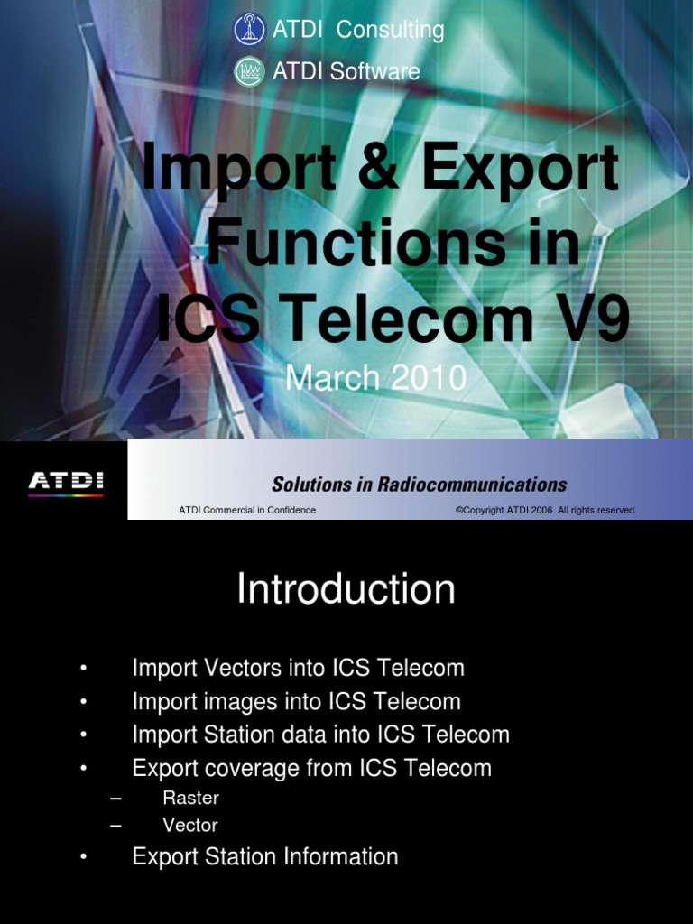 ICS Telecom Import Export Functions | PDF | Data | Computing