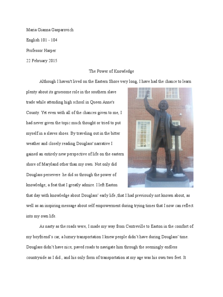 Douglass: Knowledge as Power in Slavery | PDF | Frederick Douglass