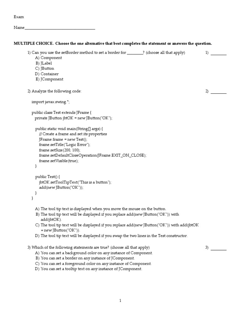 Quiz2 Real Pdf Class Computer Programming Method Computer Programming 7257