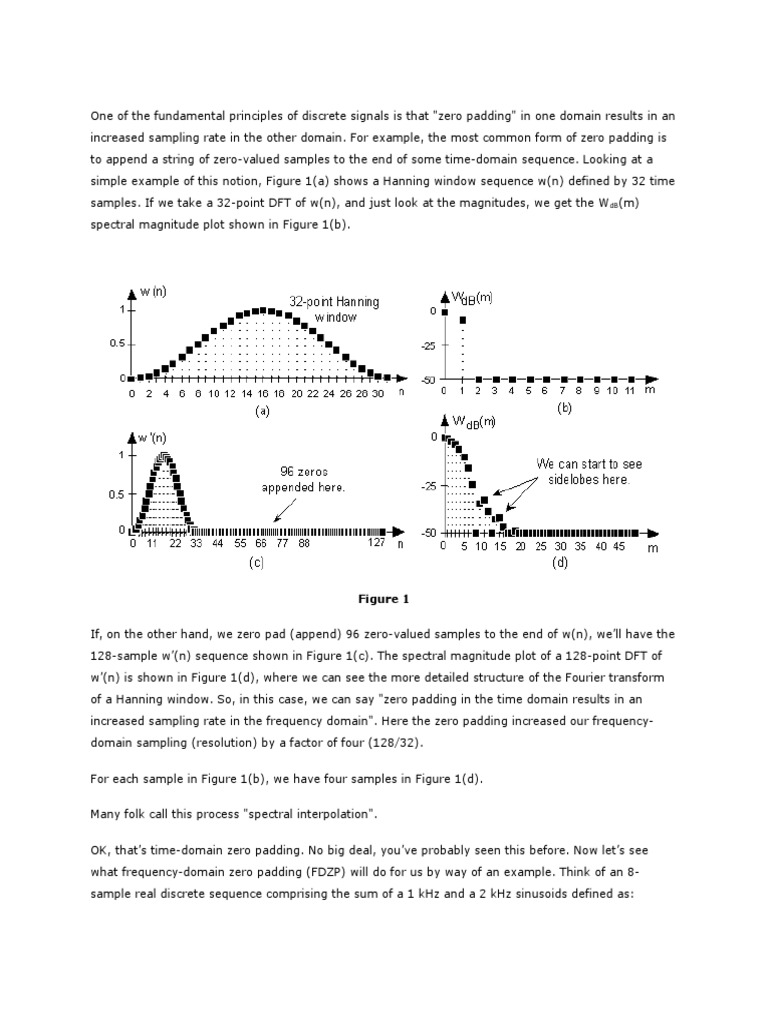 Zero Padding | Download Free PDF | Discrete Fourier Transform ...