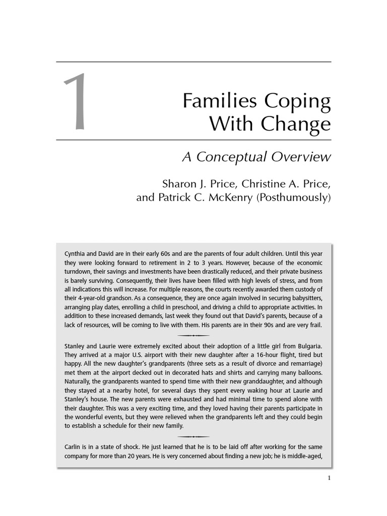 Families - Coping - Change PDF | PDF | Coping (Psychology) | Stress ...