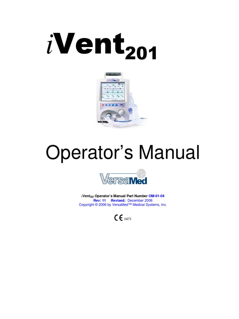 Manual Versamed Ivent 201 (Ingles) PDF | PDF | Magnetic Resonance ...
