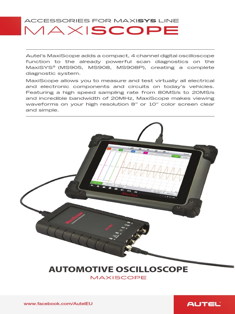Autel MaxiScope MP408 - AUTOMOTIVE OSCILLOSCOPE | PDF | Electricity ...