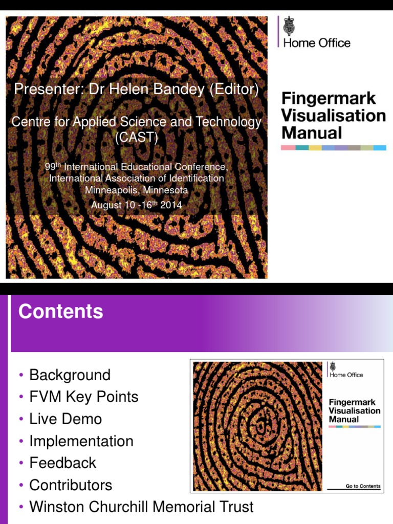 Fingermark Visualisation Manual Presentation IAI Aug 2014 | PDF ...