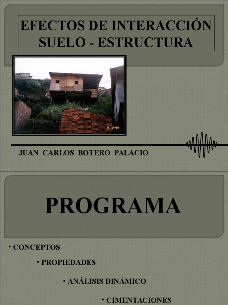 Interaccion Suelo Estructura | PDF | Olas | Cinemática