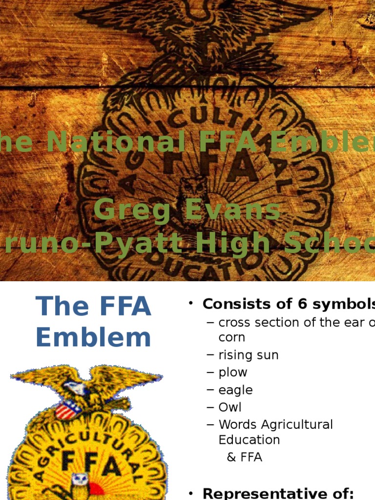 FFA Emblem Symbols Explained | PDF | Wellness
