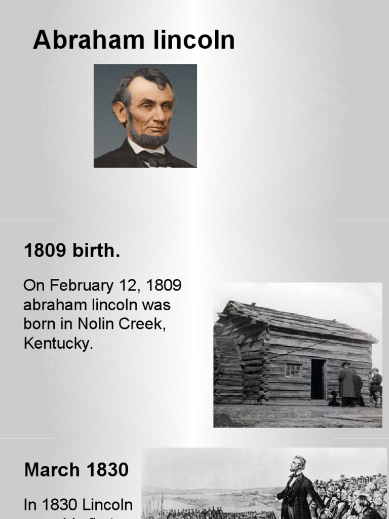 Abraham Lincoln: Key Life Events | PDF