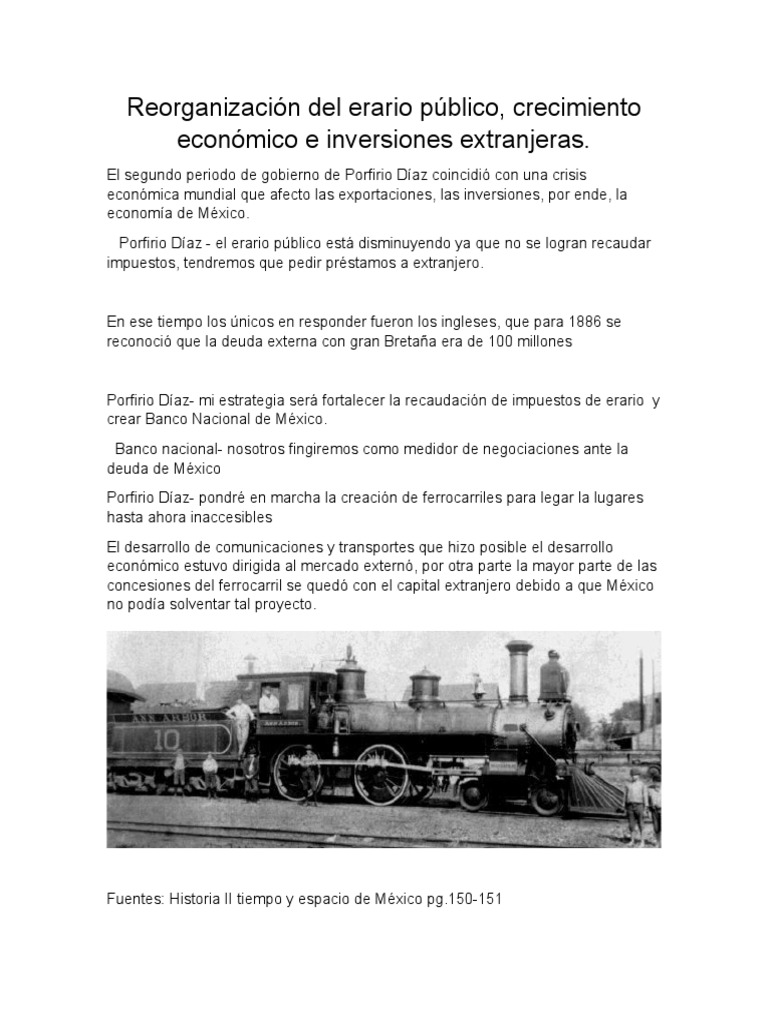 Reorganización Del Erario Público | PDF