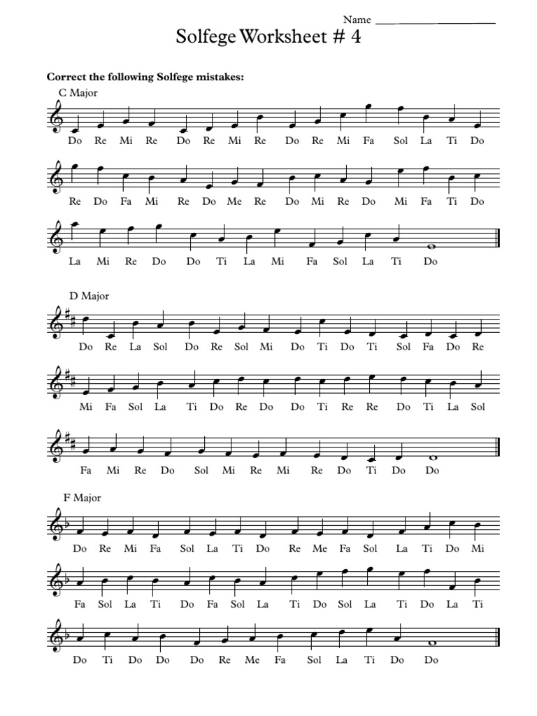 Solfege Worksheets English Worksheets: Solfege Handsigns