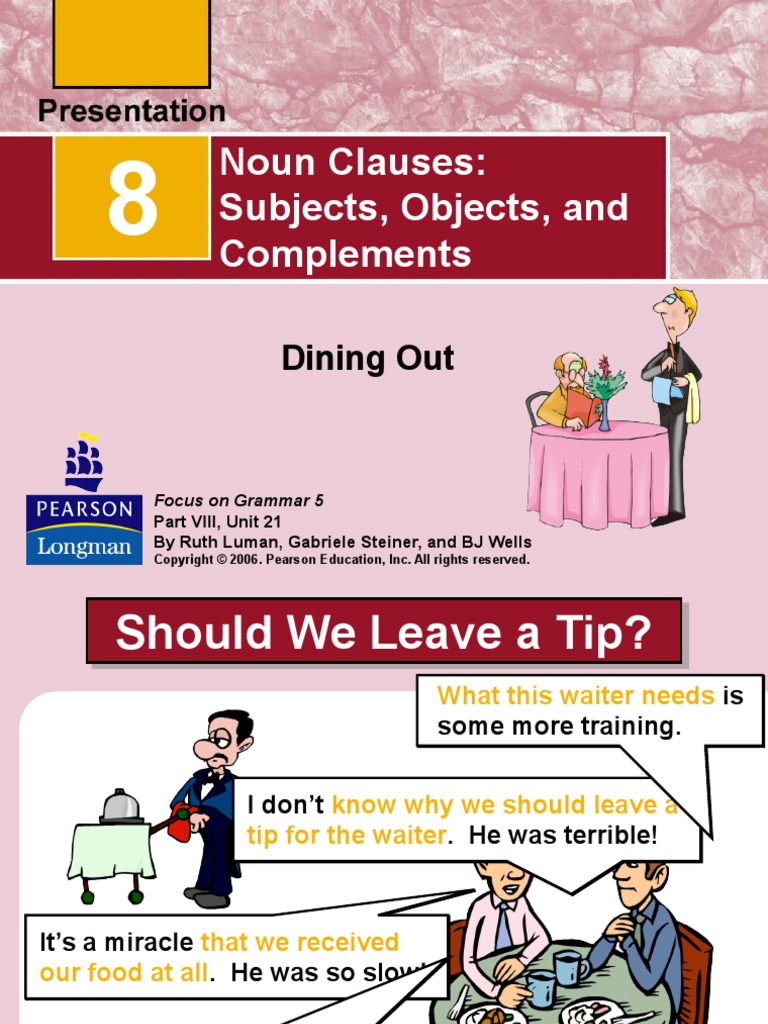 Noun Clauses Powerpoint | PDF | Clause | Noun