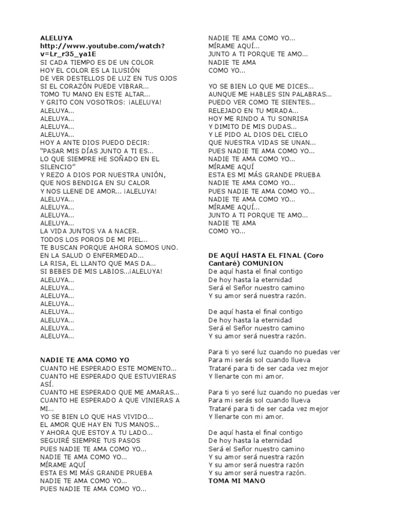 Aleluya | PDF | Amor | Oración