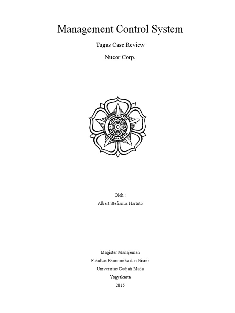 Nucor Management Control System | PDF