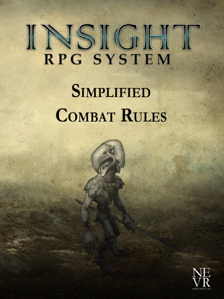 Insight RPG System Simplified Combat Rules | PDF | Shield | Gaming
