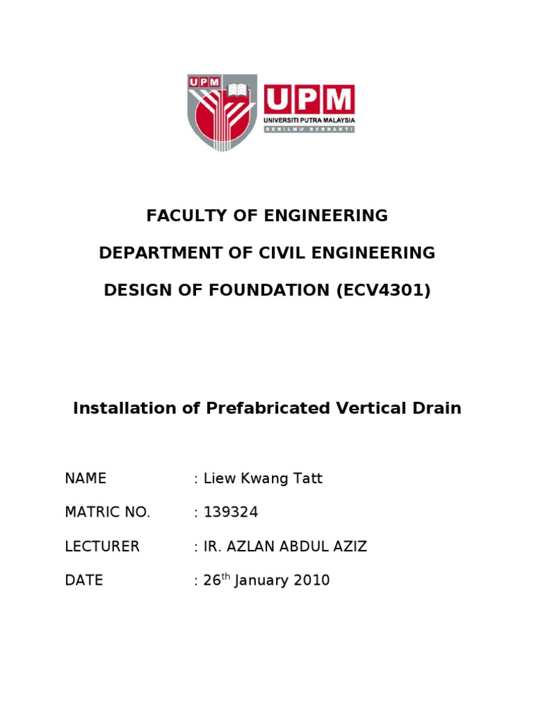 Prefabricated Vertical Drain | PDF | Drainage | Nature
