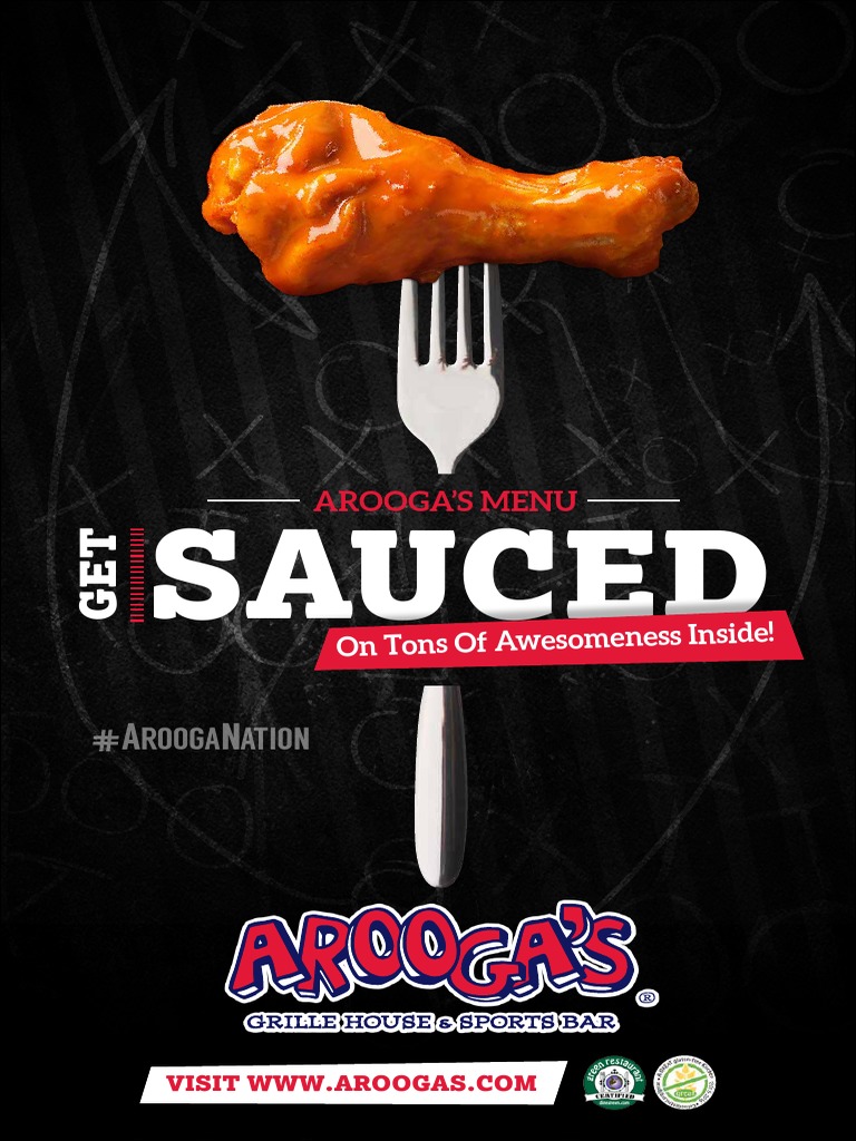 Arooga's Route 32 Menu | PDF | Tomato Sauce | Salad