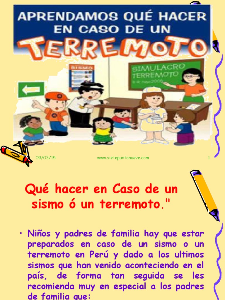 Imágenes De Terremotos Para Niños
