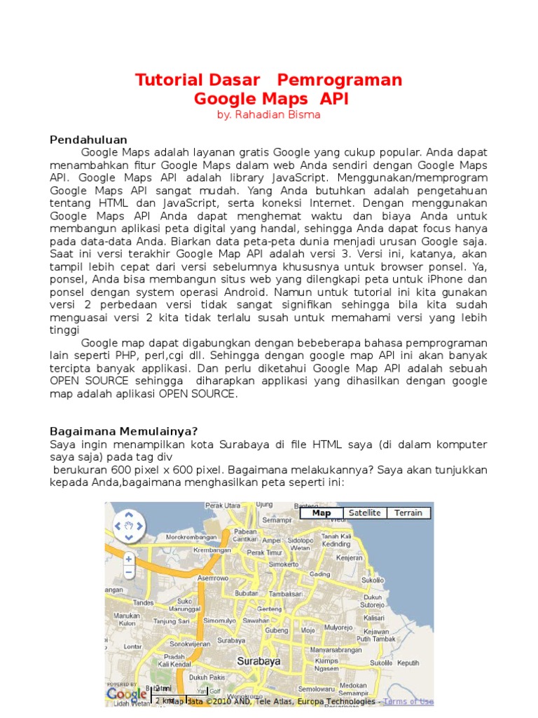 Tutorial Gmap | PDF | Metode & Bahan Ajar | Teknologi & Rekayasa