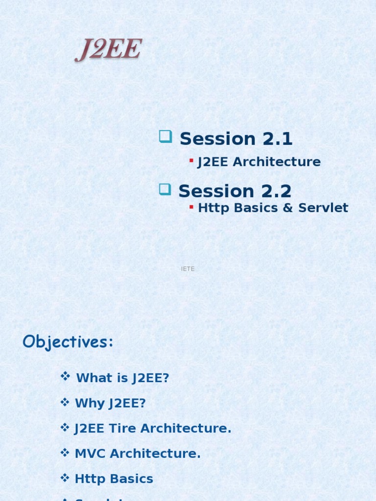 J2ee Session2 | PDF | Java Servlet | Web Server