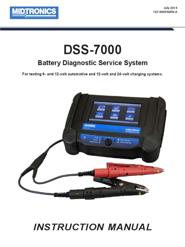 Instruction Manual Midtronics | PDF | Battery (Electricity) | Barcode