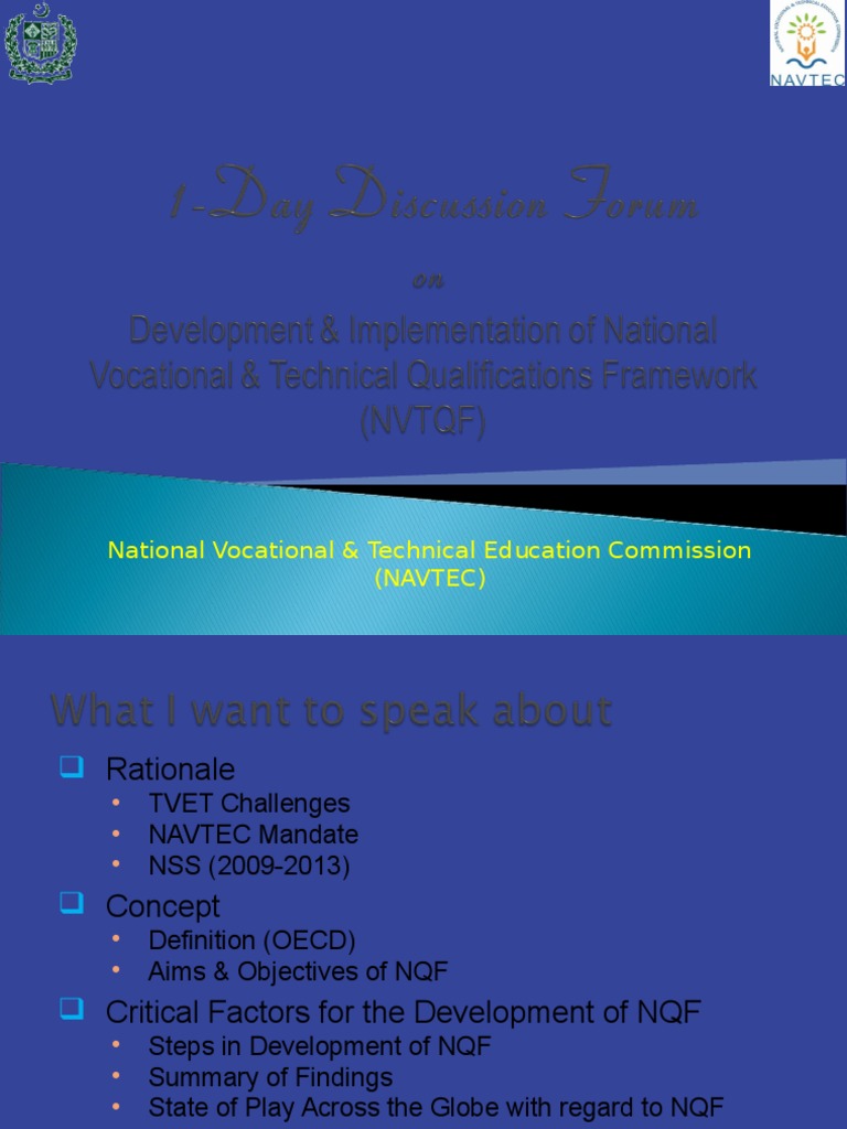 NQF Document | PDF | Vocational Education | Economies