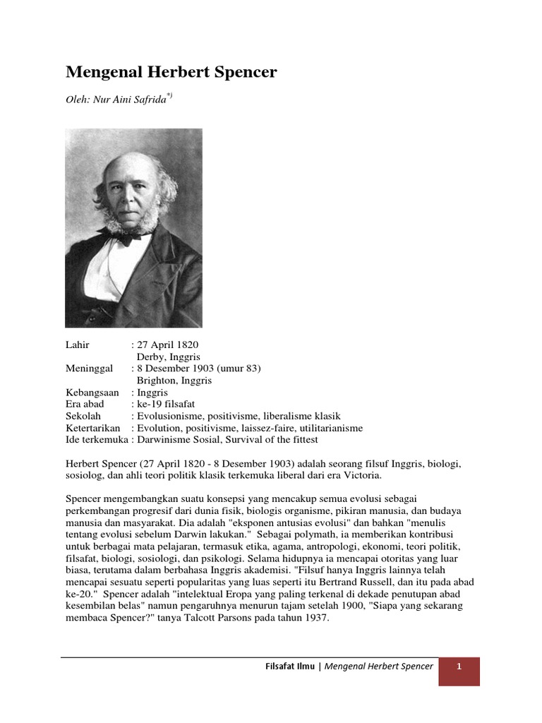 Herbert Spencer | PDF
