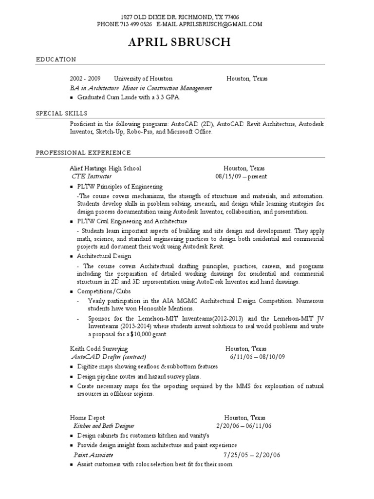 April Resume | PDF