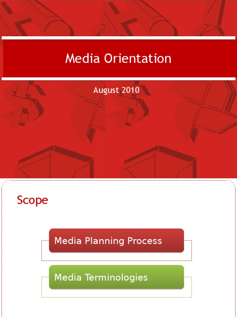 Media Orientation | PDF | Audience Measurement | Target Audience