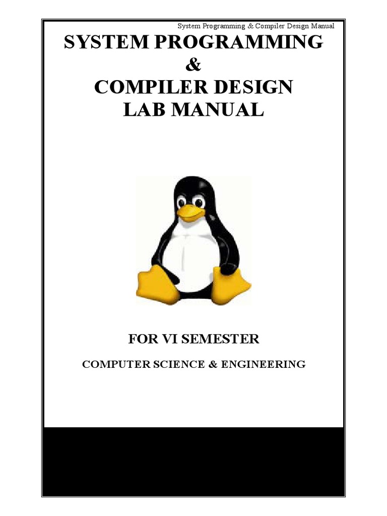 System Programming & Compiler Design Lab Manual | PDF | Parsing | Command Line Interface