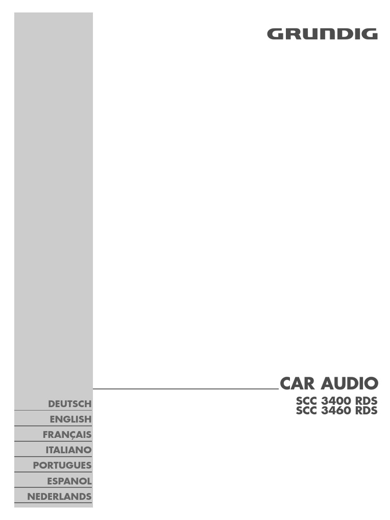 Manual Grundig SCC 3400 | PDF