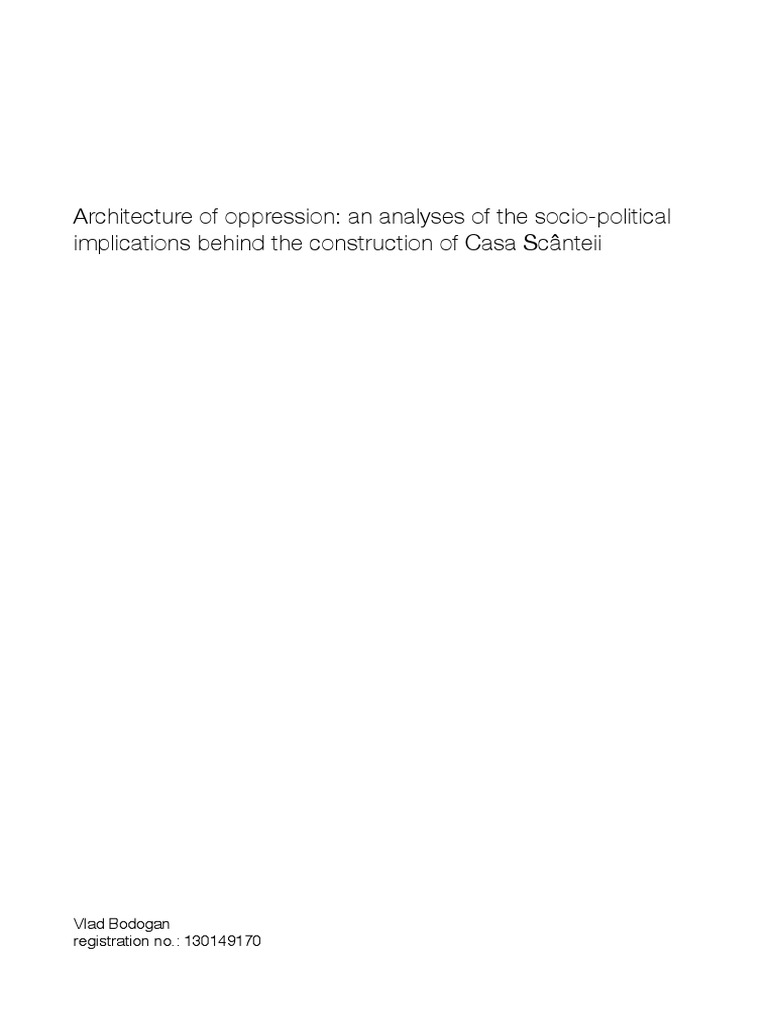 Architecture of Oppression | PDF | Socialism | Propaganda