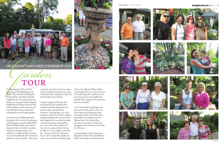 Garden Tour Highlights for Locals | PDF