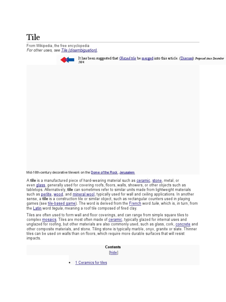 Tiles | PDF | Tile | Architectural Elements