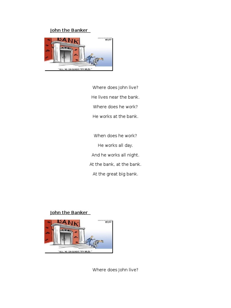 John the Banker: Where He Lives and Works | PDF | Religion & Spirituality