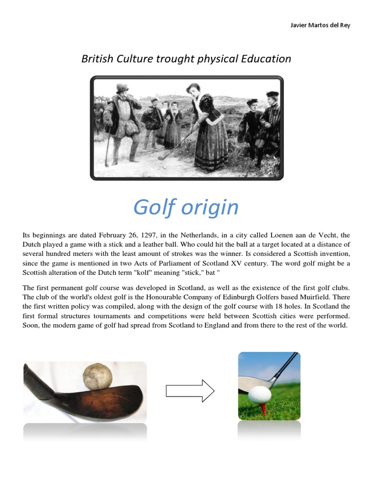 Golf Origin: British Culture Trought Physical Education | PDF