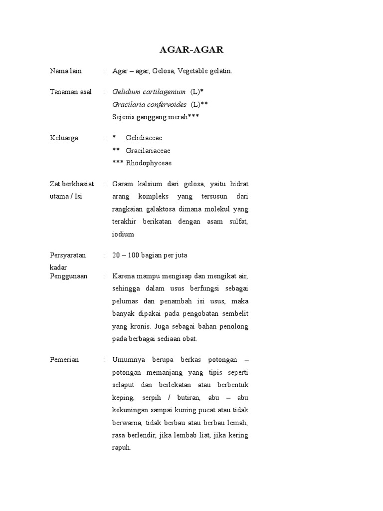 Agar Agar | PDF