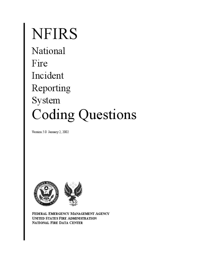 NFIRS Coding Guide for Fire Depts | PDF | New York City Fire Department ...