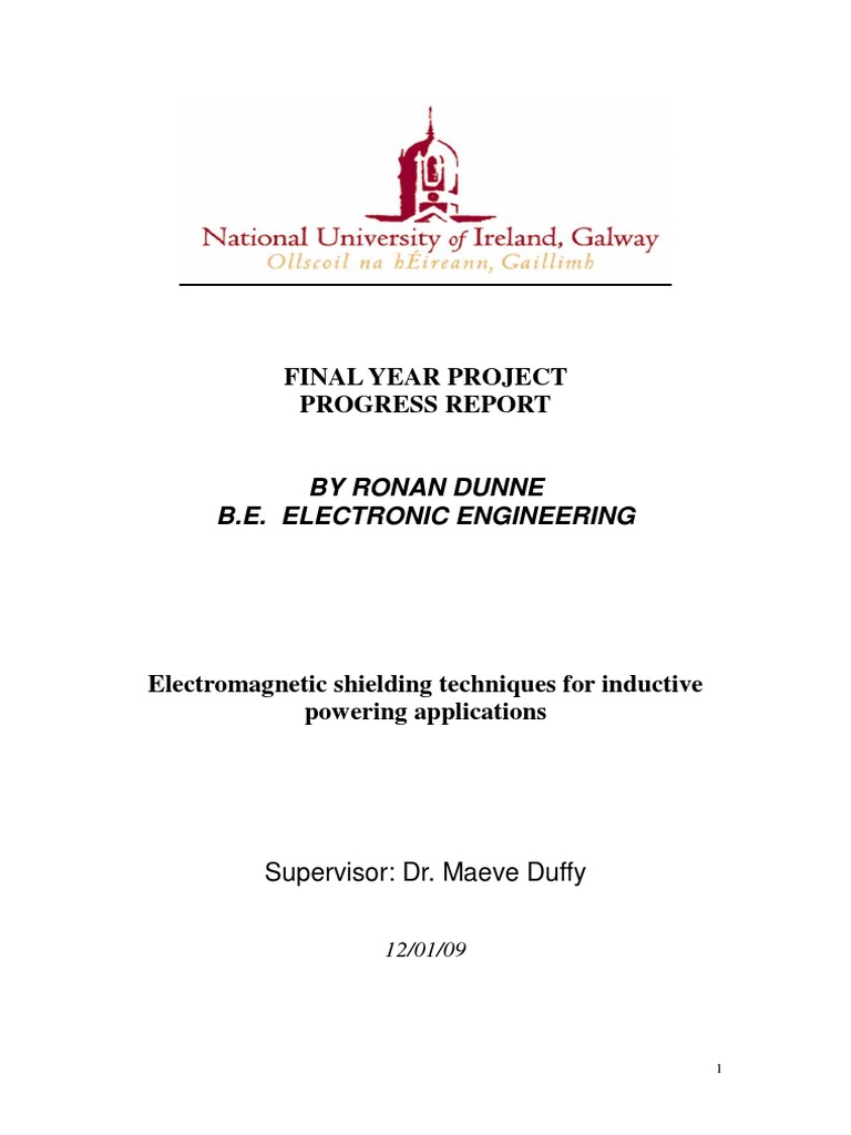 Progress Report | PDF | Inductor | Inductance