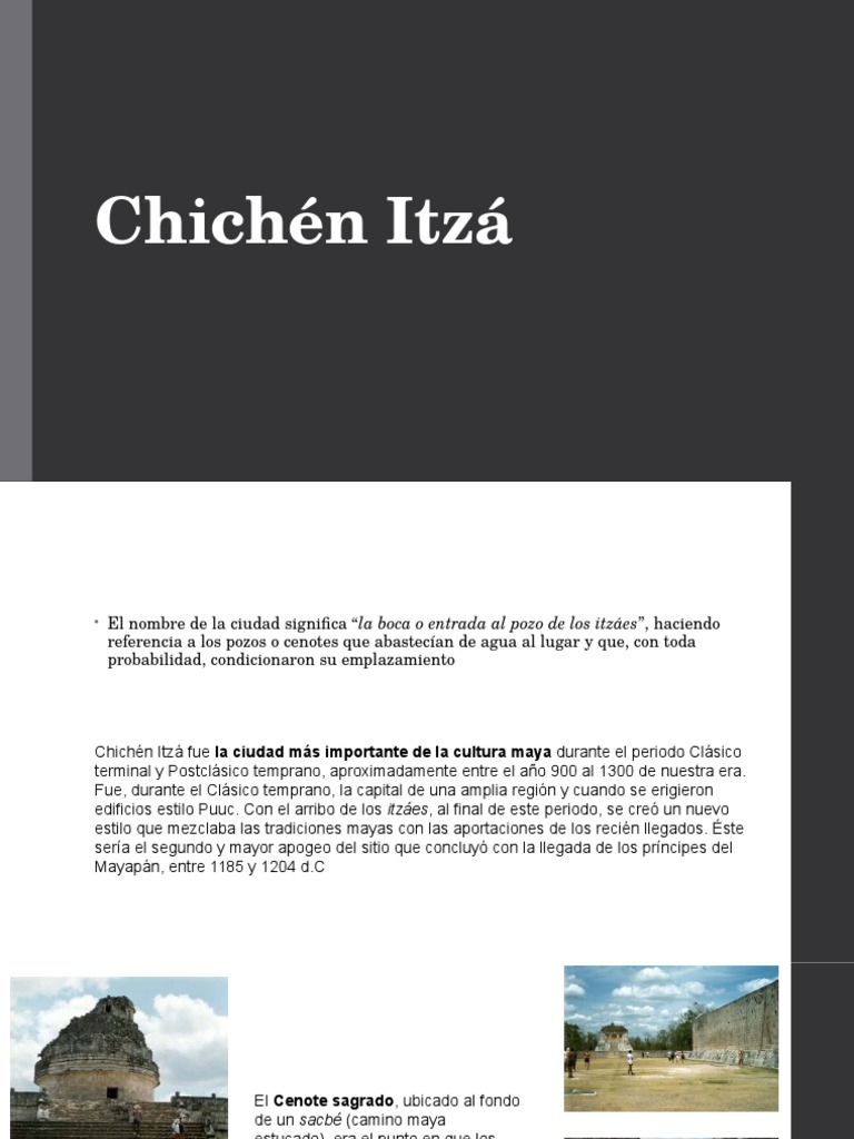 Chichén Itzá: Historia y Arquitectura Maya | PDF | Civilización maya ...