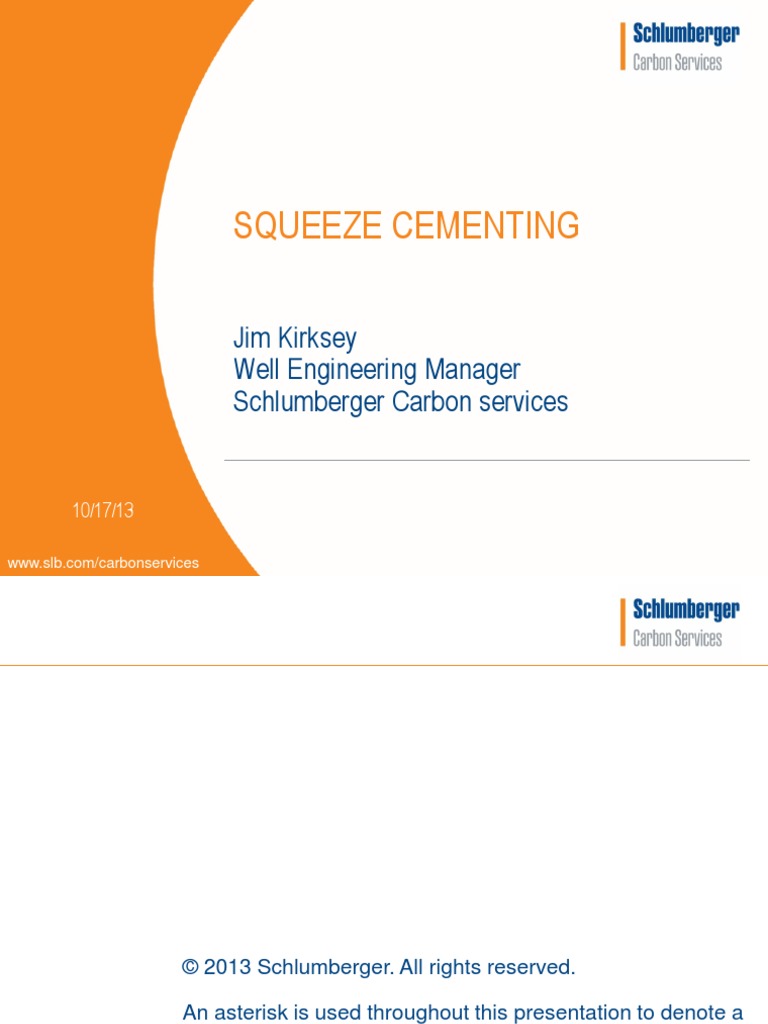 Kirksey - Squeeze Cementing | PDF | Casing (Borehole) | Hydraulic Fracturing