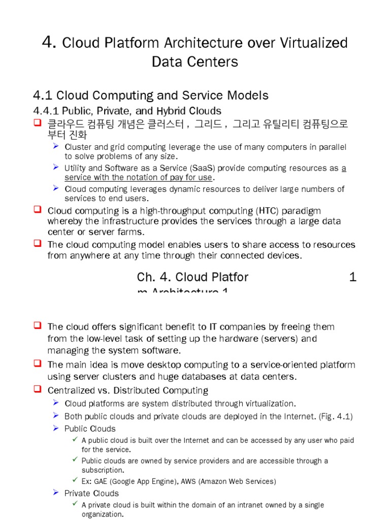 Cloud Platform Architecture Over Virtualized Data | PDF | Platform As A Service | Cloud Computing