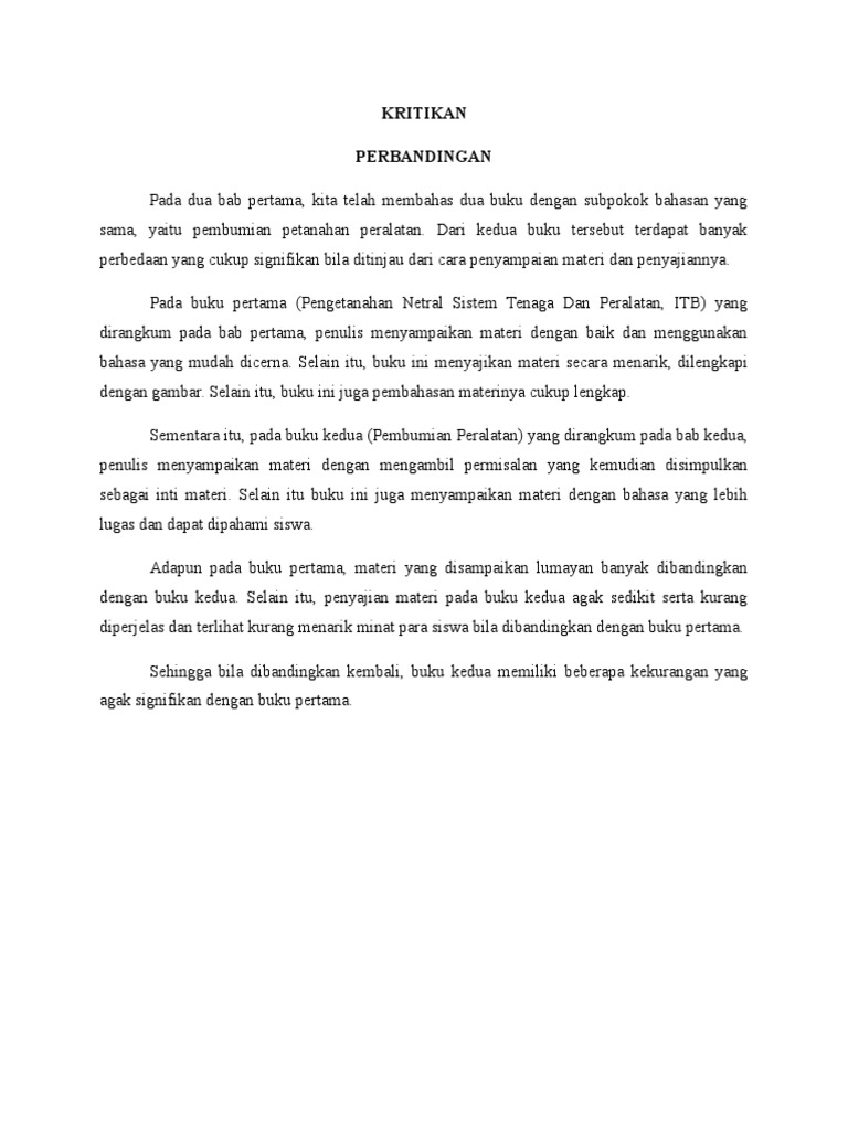 Critical Book Report (CBR) | PDF